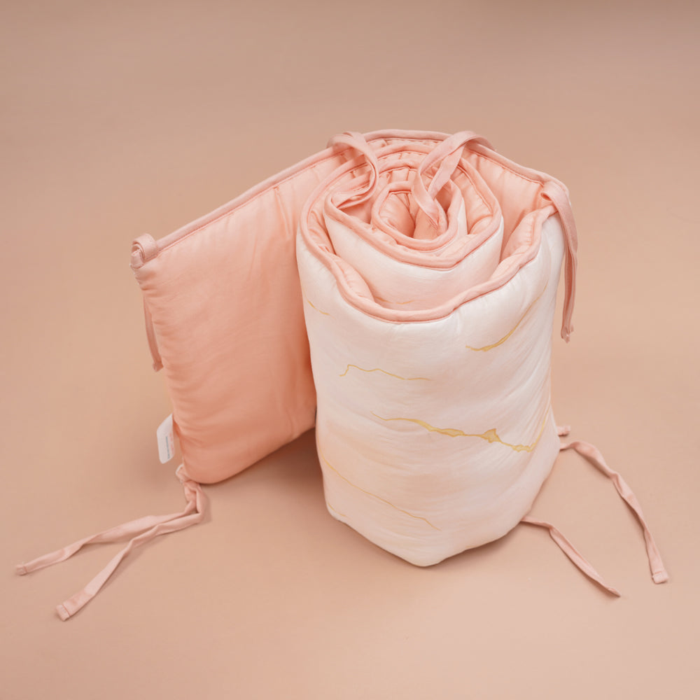 Organic Cot Half Bumper Day Dream Fancy Fluff Organic Cot Half Bumper Day Dream Fancy Fluff